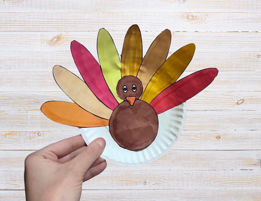 Thanksgiving Printable Craft, Turkey Paper Craft, for Kids Printable ...