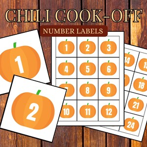 Chili Cook off Pumpkin 1 - 100, Chili Cook Off, Chili Competition ...