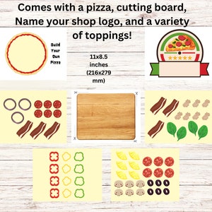 Pretend Play Printable, Build A Pizza, Printable Pretend Food ...