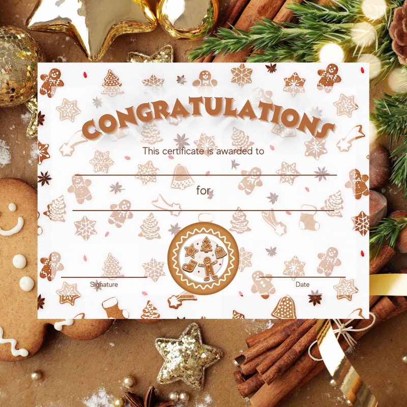 Cookie Award Certificate - Etsy