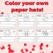 Printable Valentine's Day Paper Crowns Coloring Activity Printable Kids ...