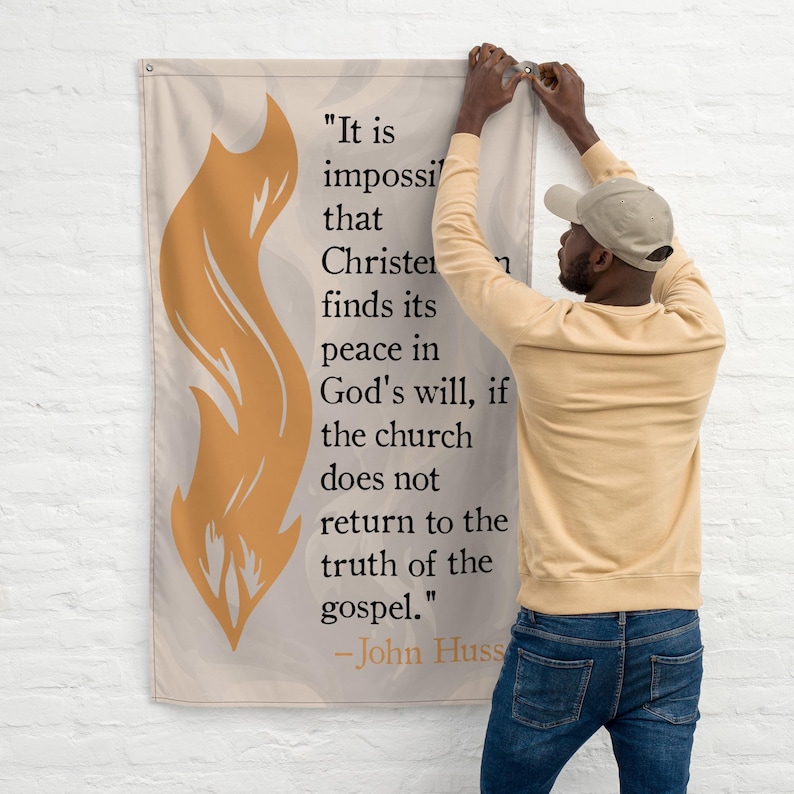 John Huss Flame Flag - Etsy