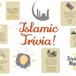 Printable Islamic Trivia Quiz Cards - Etsy
