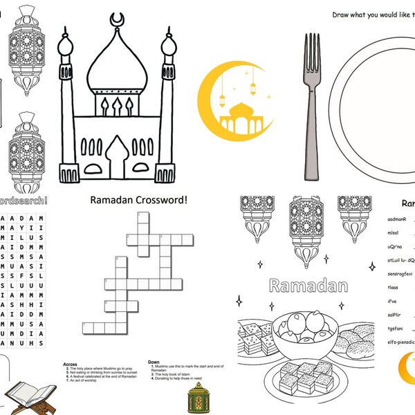 Ramadan Activity Sheets - Etsy