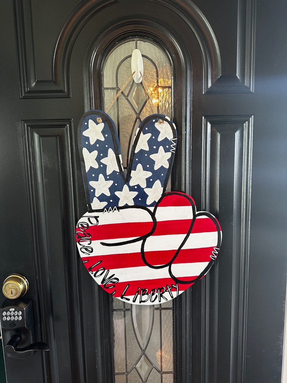 Peace Sign Door Hanger - Etsy