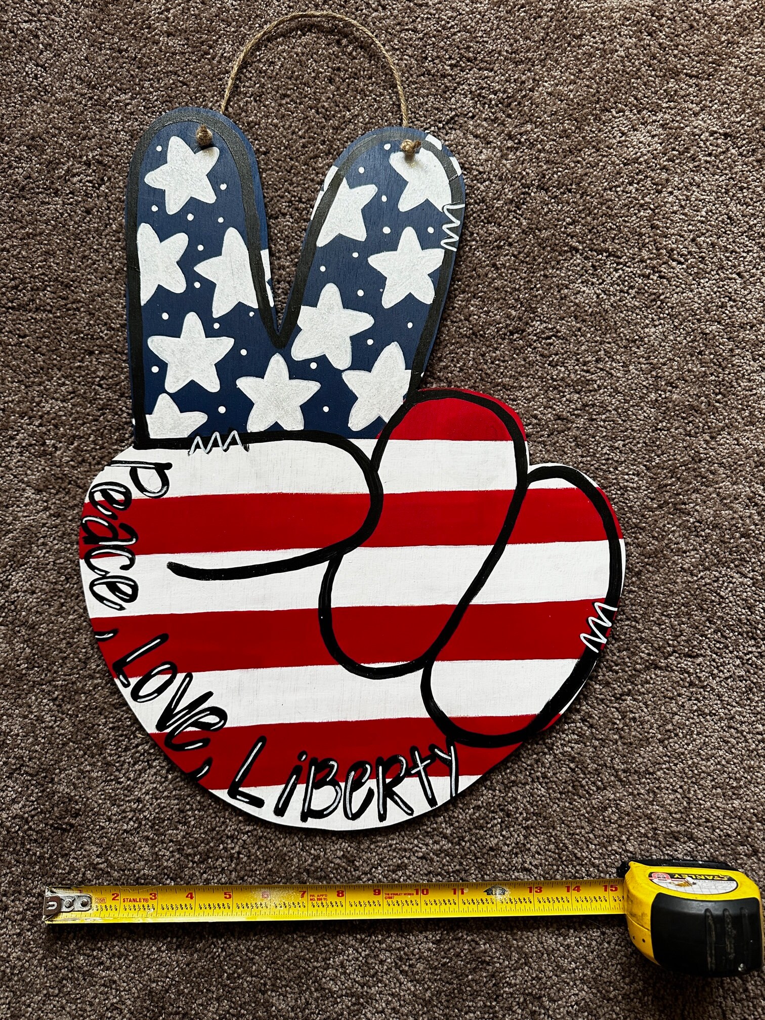 Peace Sign Door Hanger - Etsy