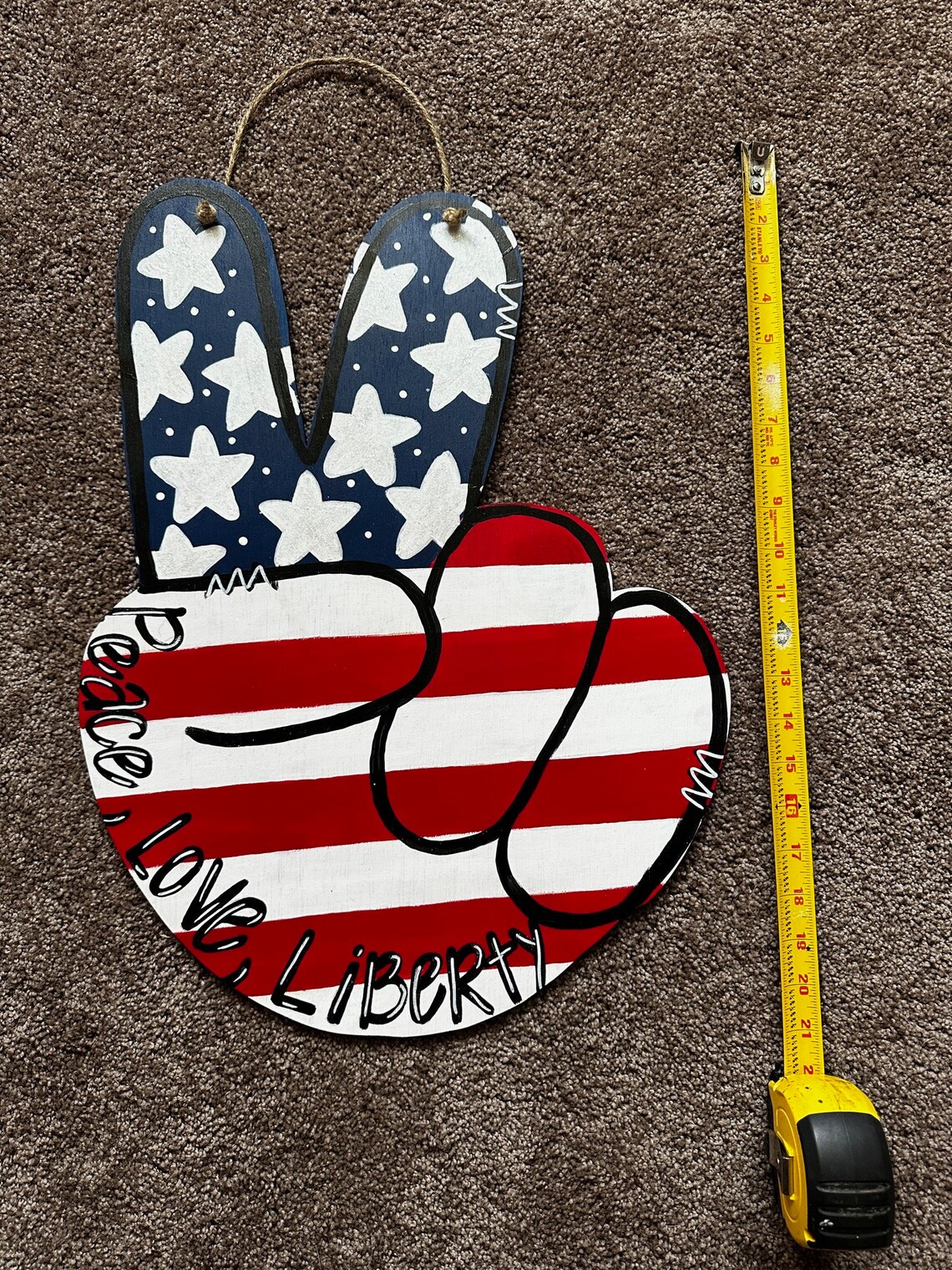 Peace Sign Door Hanger - Etsy