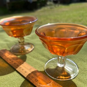Vintage, Northwood Carnival Glass Marigold, Custard Cups - Etsy