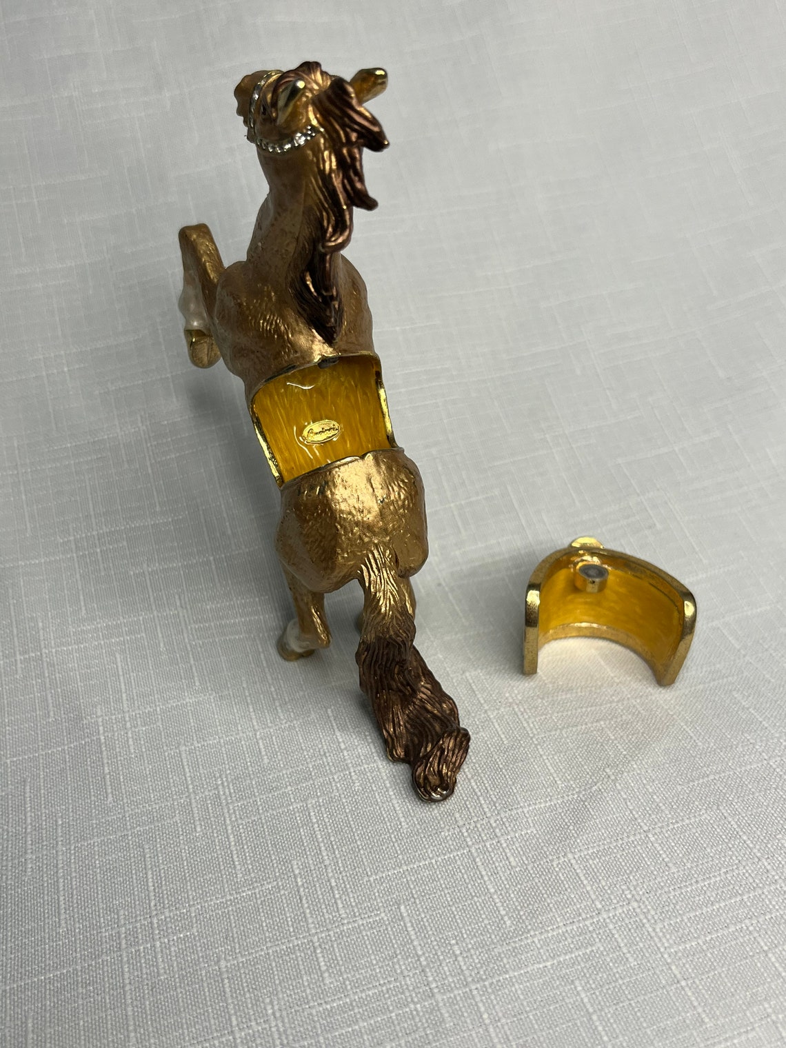 Rucinni Horse Trinket Box, Swarovski Crystals, Rearing Horse - Etsy