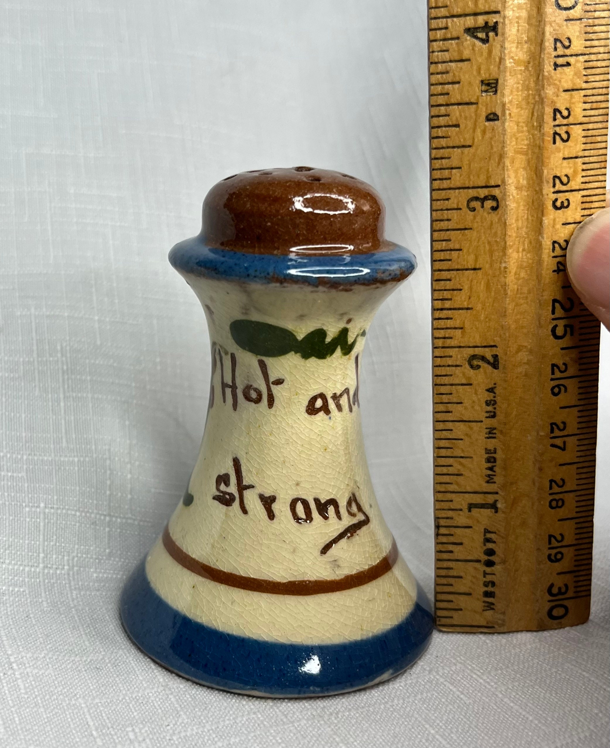 Vintage Motto Ware Pottery Shaker Made in England Hand - Etsy