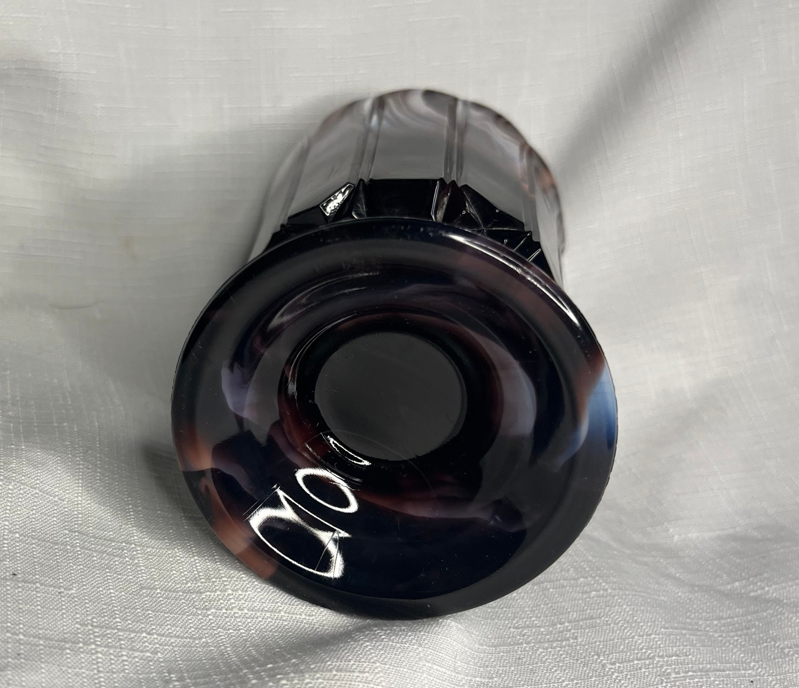 Vintage Purple Slag Glass Vase - Etsy