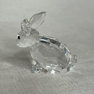 Vintage Swarovski Crystal Bunny Rabbit Figurine, Sitting, Miniature, No ...