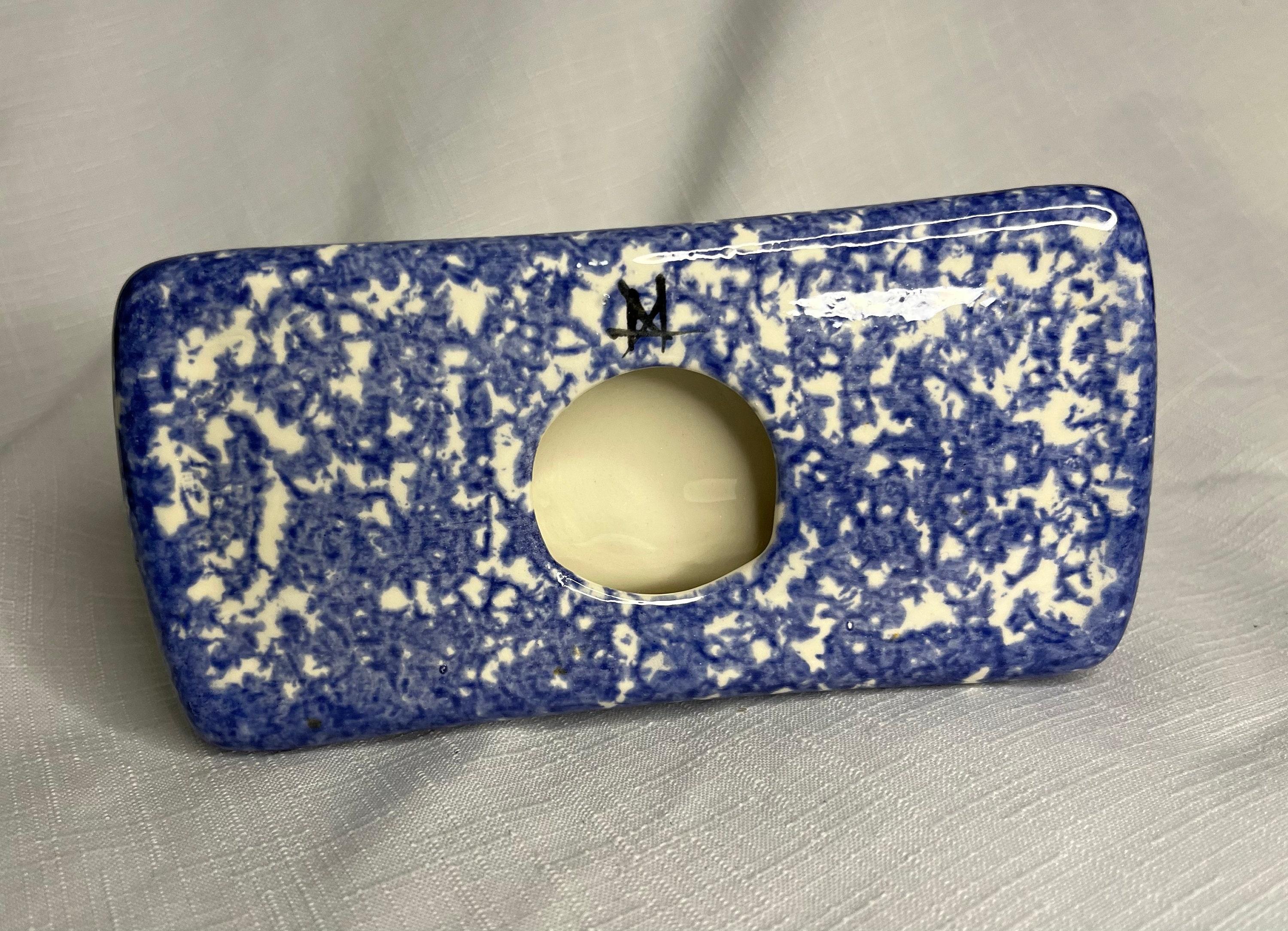 Vintage Molly Dallas Blue Spatterware Cow Napkin Holder - Etsy