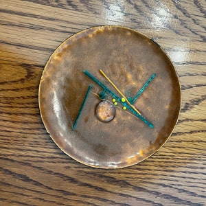 Vintage Copper Enamel Plate, Dekor Zagreb, Rucni Rad, Shapes - Etsy
