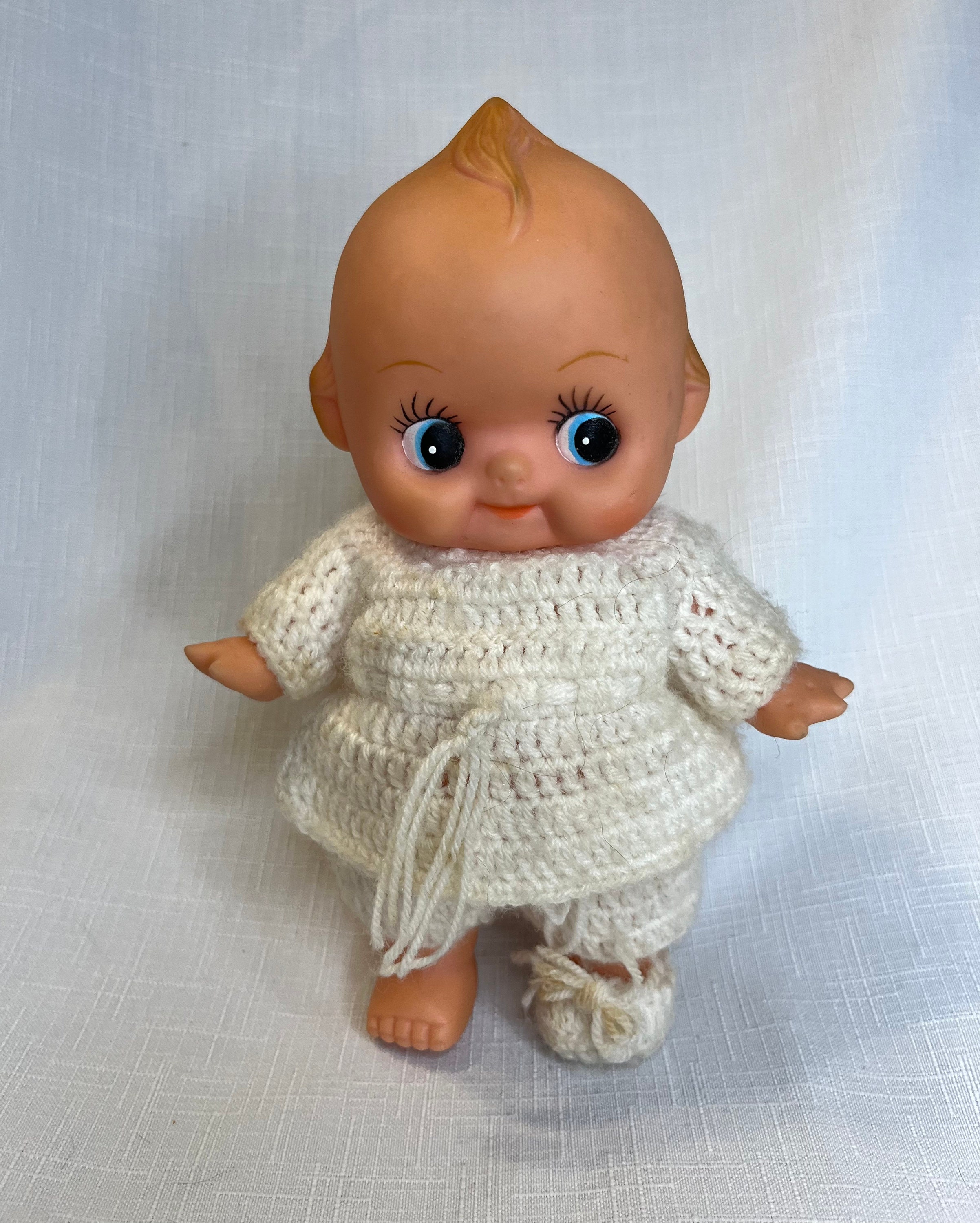 Vintage Kewpie Doll With Crochet Outfit, Soft Rubber Doll, Starfish ...