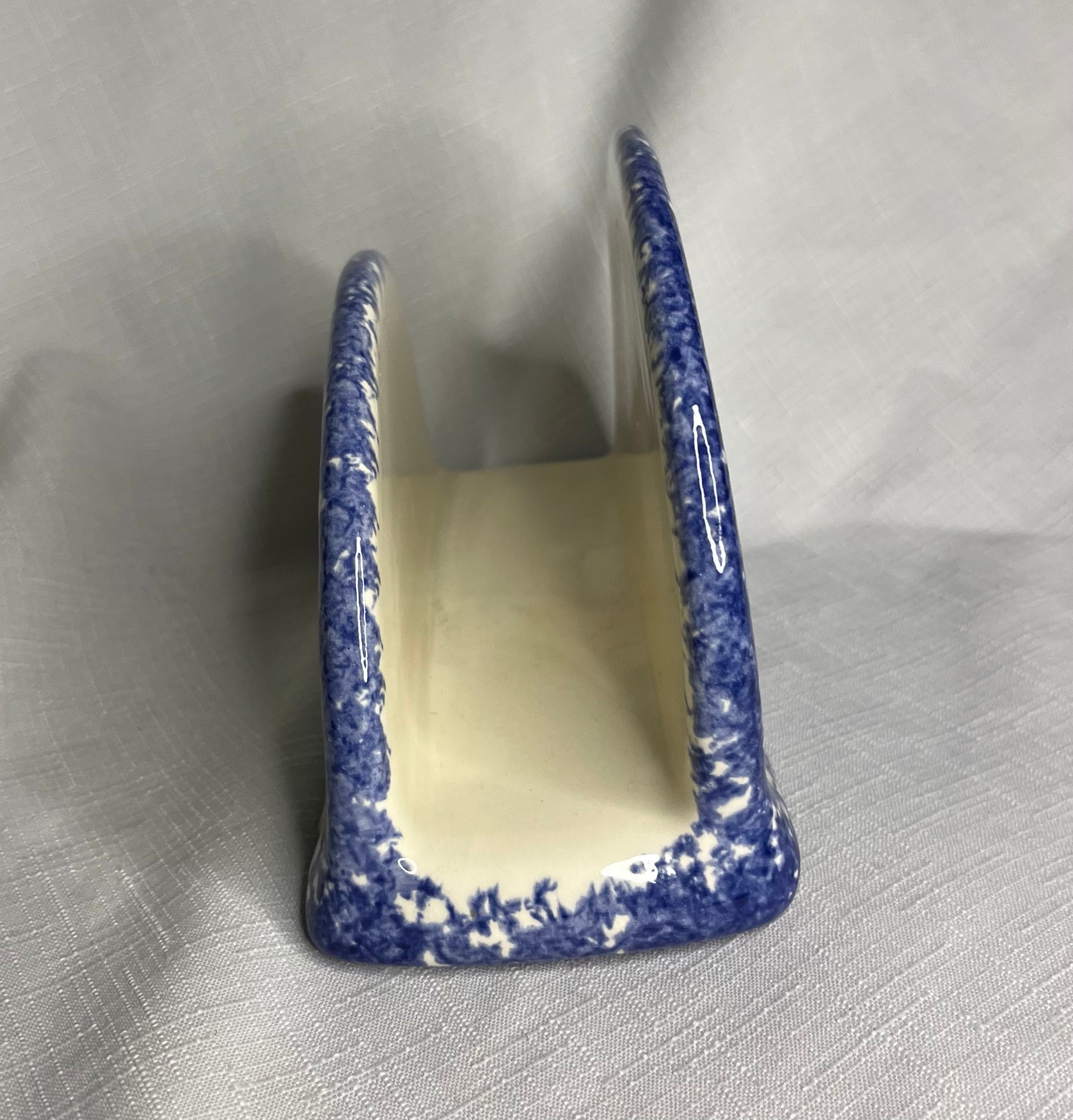 Vintage Molly Dallas Blue Spatterware Cow Napkin Holder - Etsy