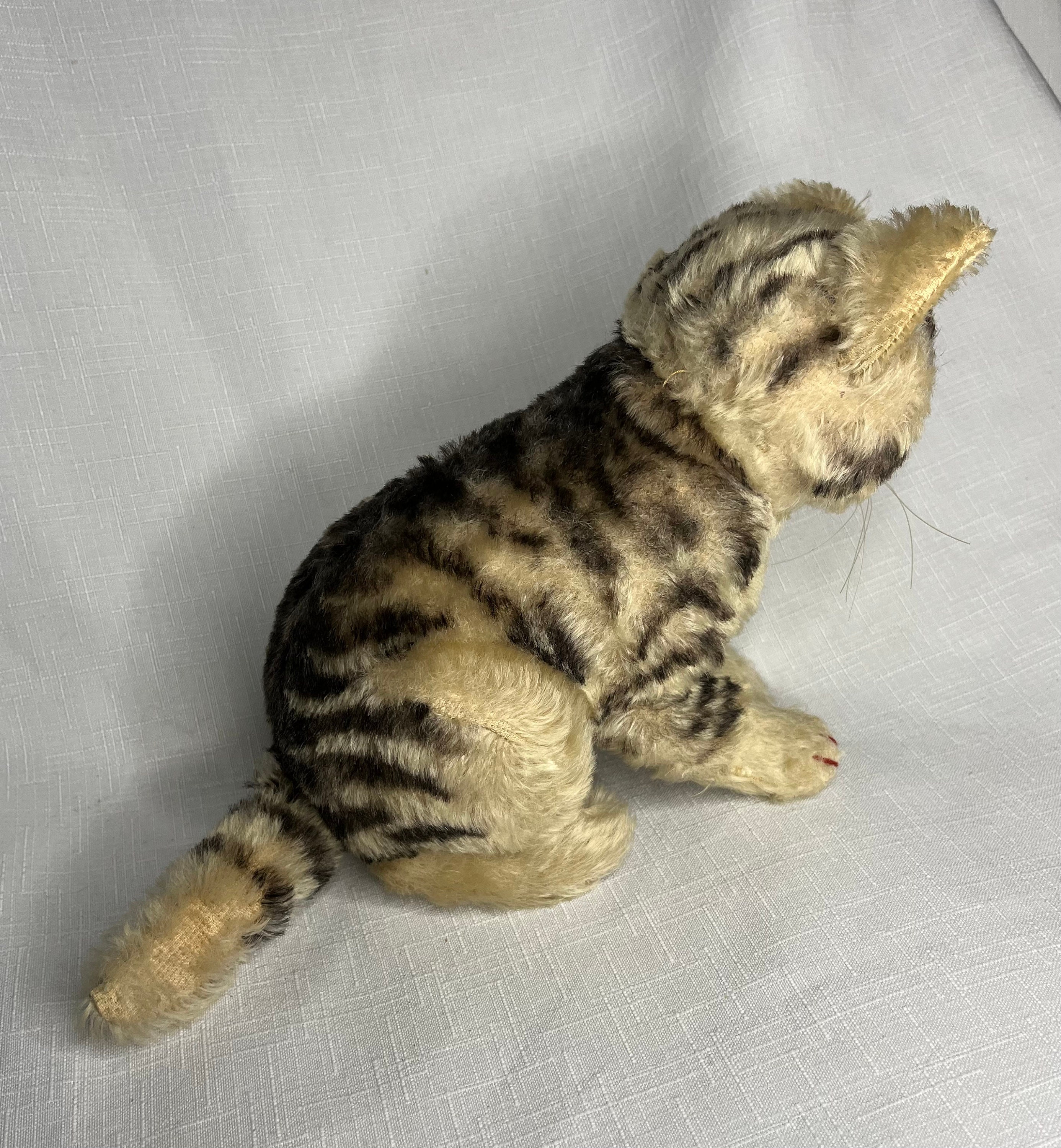 Vintage Steiff Cat Tabby Sitting Head Swivels Grey Susi - Etsy