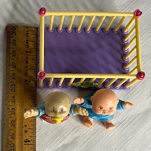 Vintage 1984 Cabbage Patch PVC Mini Figure and Crib, 1998 Mattel Cabbage Patch Mini Figure - Etsy