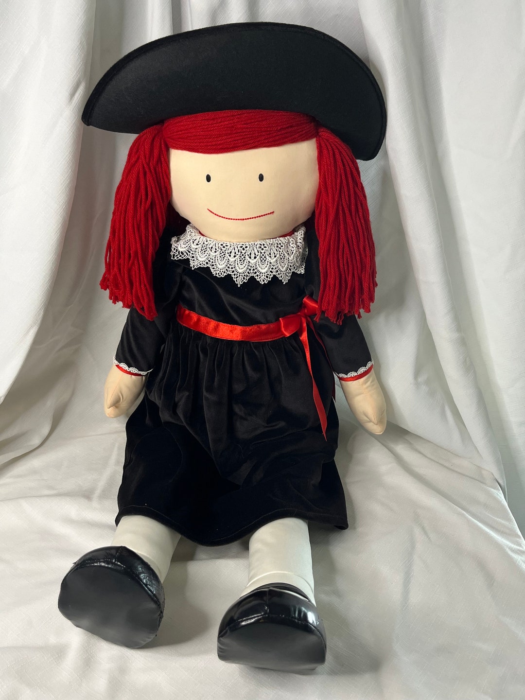 Vintage Large Plush Madeleine Doll With Velvet Outfit, 2002 - Etsy