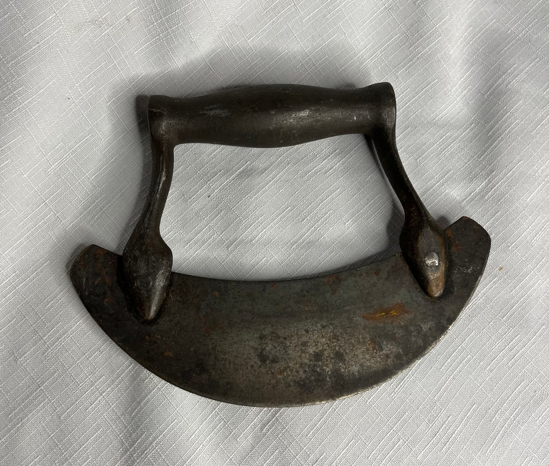 Vintage Half Moon Shaped Kitchen Blade Chopper, Steel and Iron - Etsy