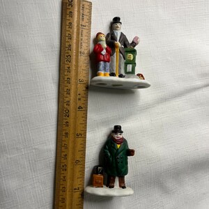 Lemax Porcelain Man With Luggage, Father and Daughter Mailbox Figurine ...