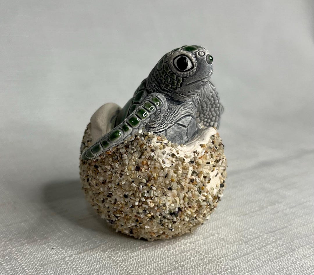 Vintage Clay Hatchling Sea Turtle Figurine, Made in Peru, Hatching - Etsy
