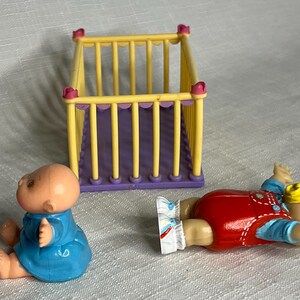 Vintage 1984 Cabbage Patch PVC Mini Figure and Crib, 1998 Mattel Cabbage Patch Mini Figure - Etsy
