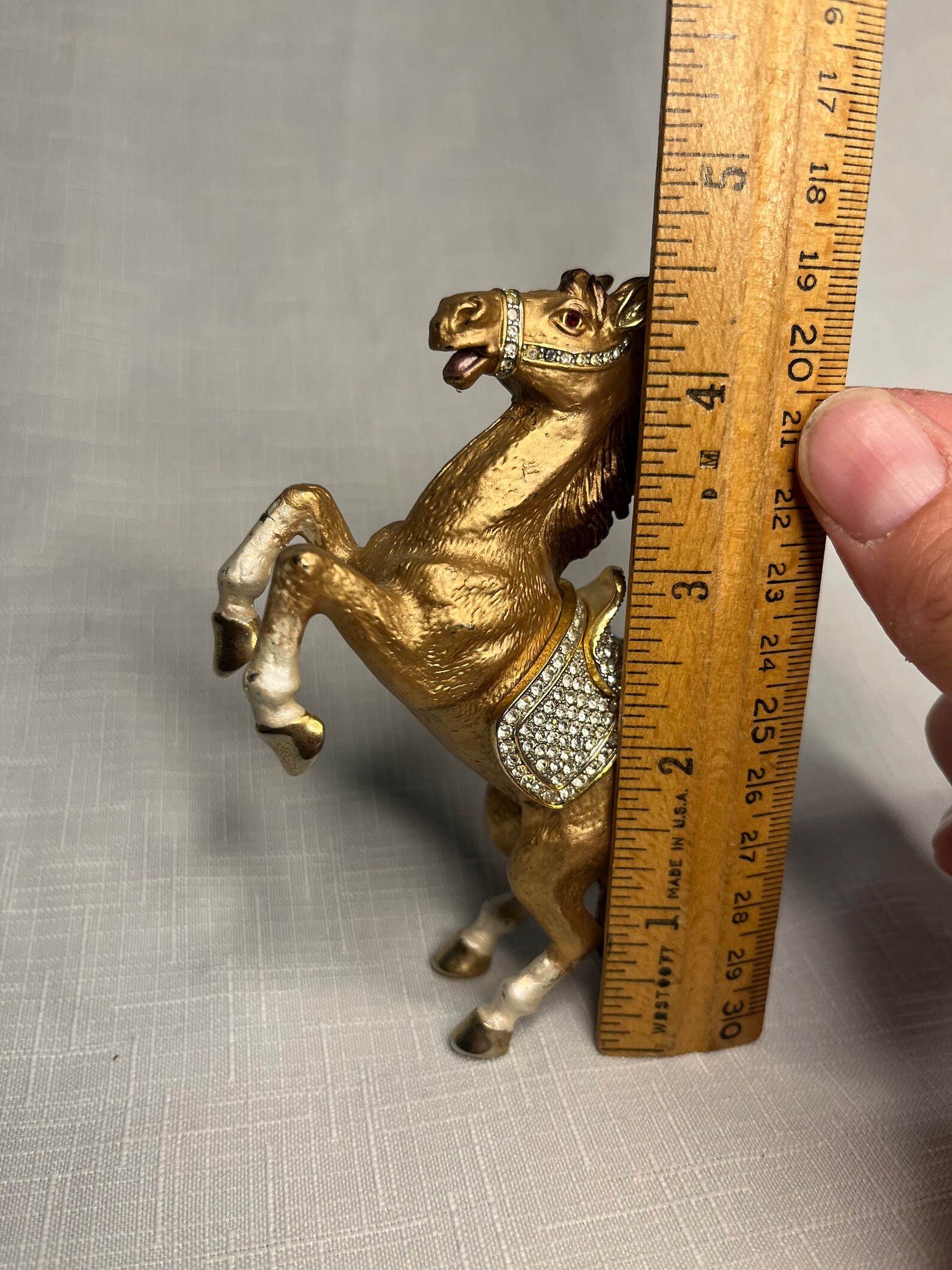 Rucinni Horse Trinket Box, Swarovski Crystals, Rearing Horse - Etsy