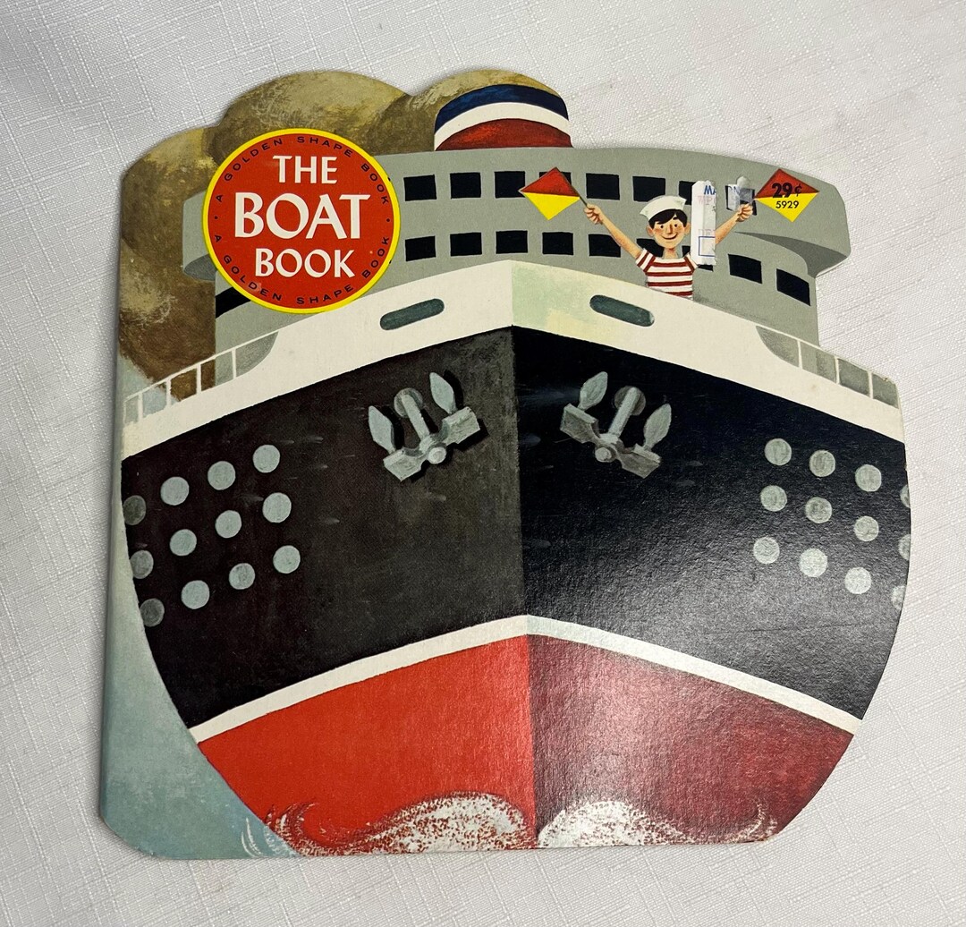 Vintage Golden Shape Book, the Boat Book, 1965, Children’s Book, Golden ...