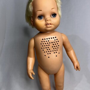 Vintage Tiny Chatty Brother Doll With Original Outfit, Pull String ...