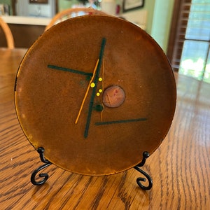Vintage Copper Enamel Plate, Dekor Zagreb, Rucni Rad, Shapes - Etsy