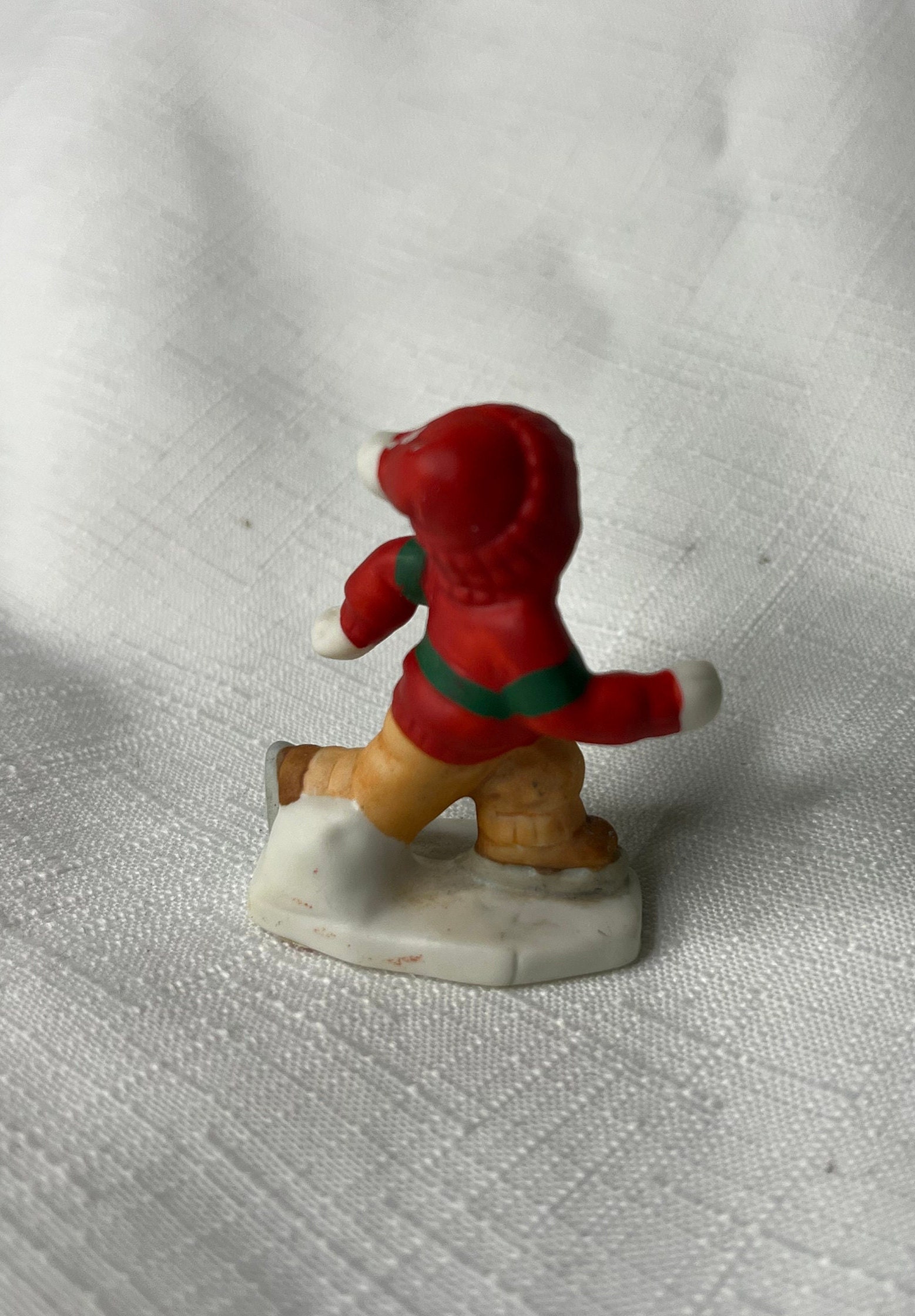 Lefton Colonial Village 1987 Ice Skating Boy - Etsy