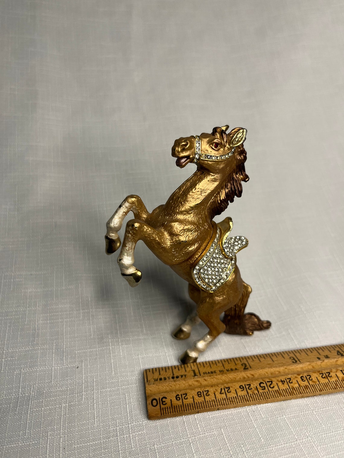Rucinni Horse Trinket Box, Swarovski Crystals, Rearing Horse - Etsy
