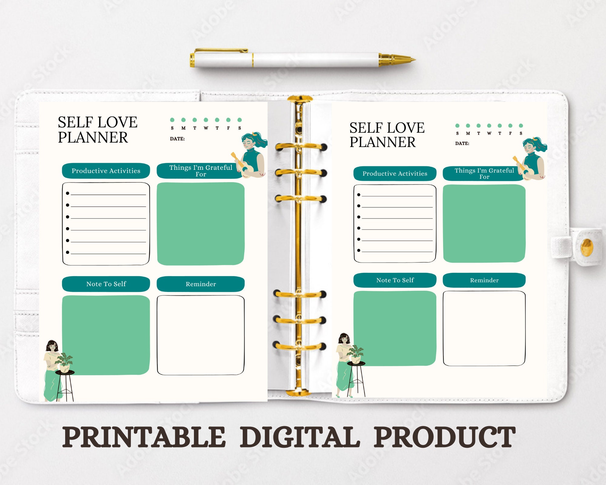 Self-love Journal Digital PDF, Self Love, Undated Self Care Assessment ...
