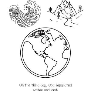 God Made Everything Christian Coloring Book - Etsy