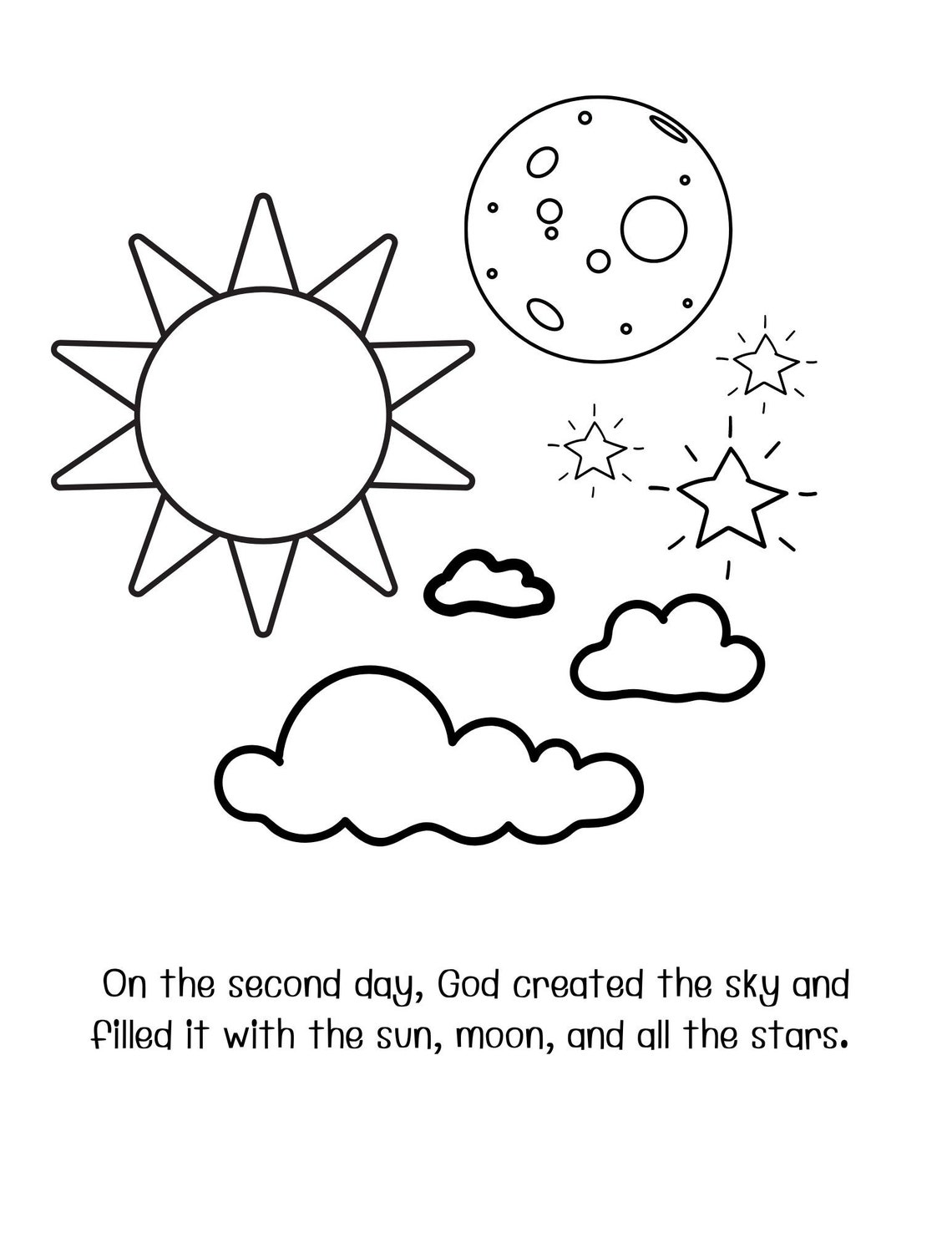 God Made Everything Christian Coloring Book - Etsy