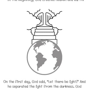 God Made Everything Christian Coloring Book - Etsy