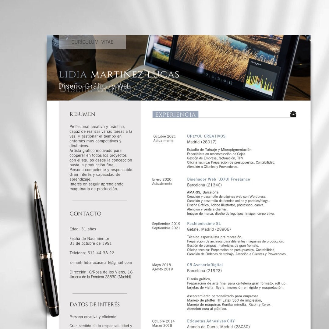 Modern and Informal Curriculum Template 100% Editable, Canva, Pdf ...