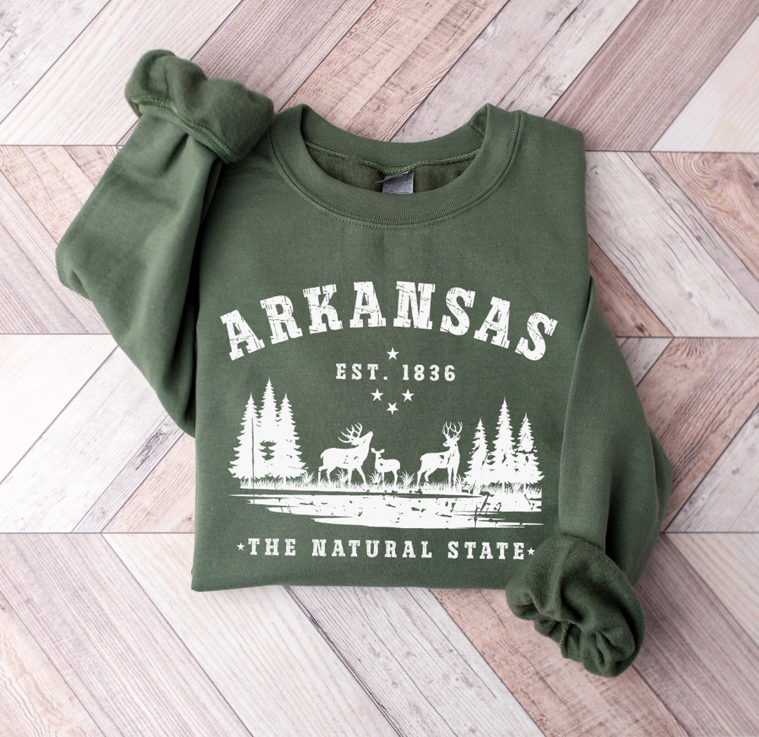 Arkansas Sweatshirt, Vintage Nature Sweatshirt, Travel Sweatshirt ...
