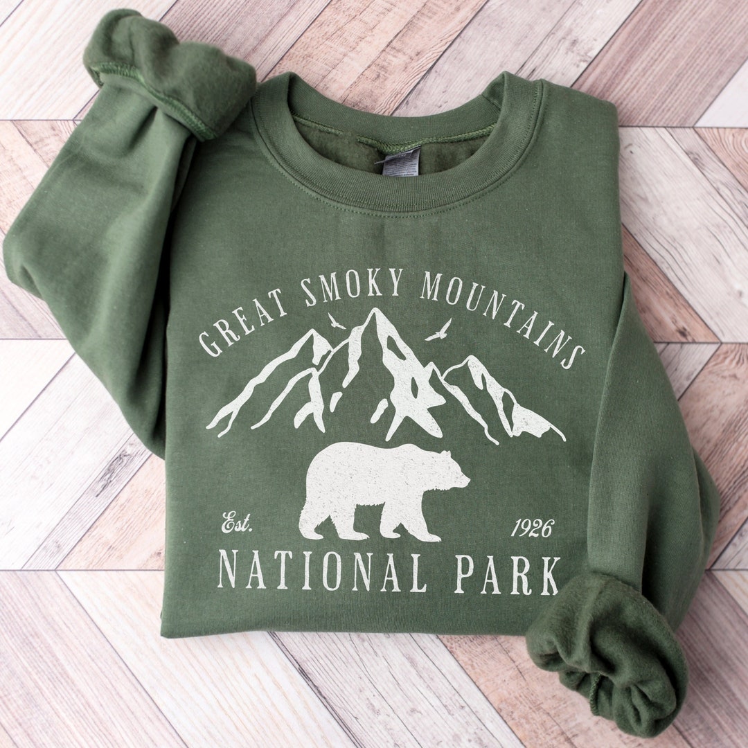 Great Smoky Mountains Sweatshirt, Vacation Shirt, Hiking Sweatshirt ...