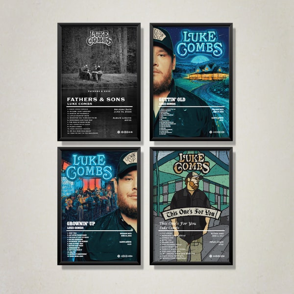 Luke Combs Album Posters - Etsy