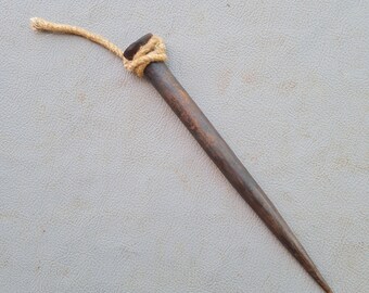 Vintage Iron Marlin Spike Hitch Nautical Marine Seamen Sailor Rope Tool ...