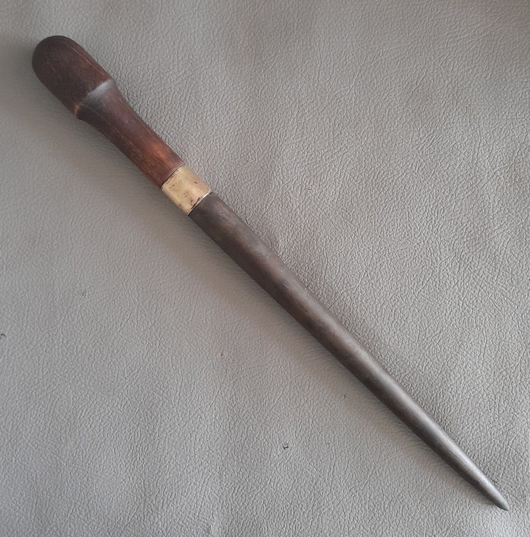 Vintage Iron Marlin Spike Rope Splicing Draw Bore Sailmaker Pricker ...