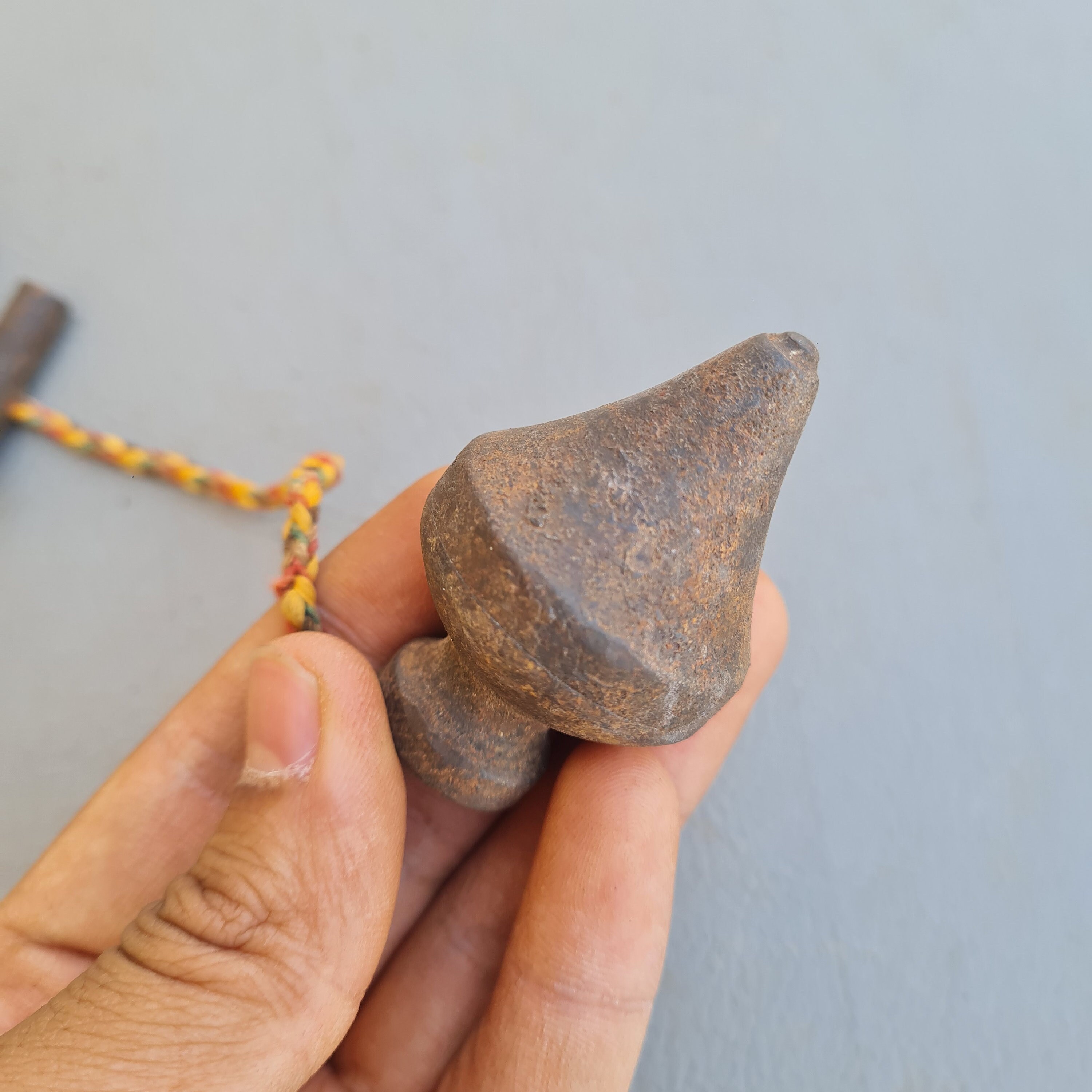 Rare Antique Vintage Iron Plumb Bob Leveling Measuring Carpenter Tool ...