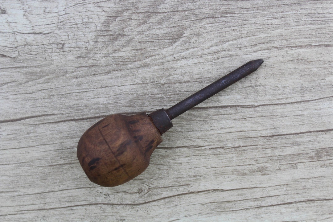Vintage Iron Marlin Spike Rope Splicing Draw Bore Sailmaker Pricker ...