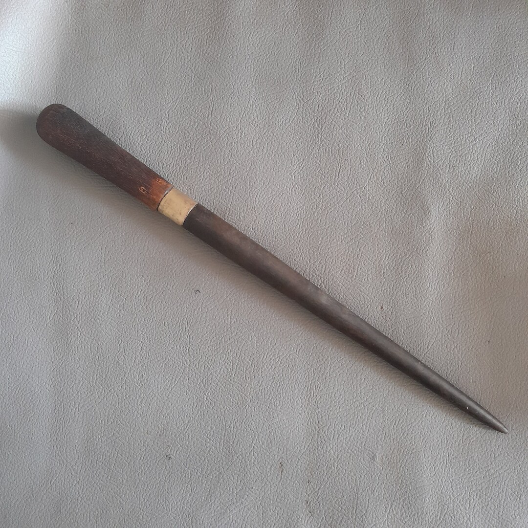 Vintage Iron Marlin Spike Rope Splicing Draw Bore Sailmaker Pricker ...