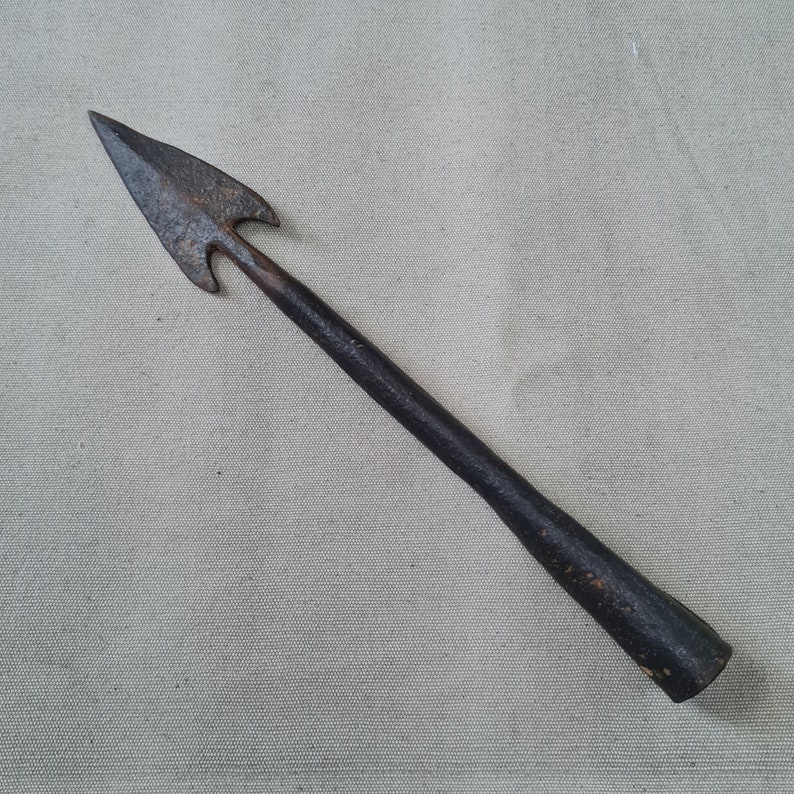 Antique Double Fluted Hand Forged Whaling / Fishing Harpoon Spear Tip ...