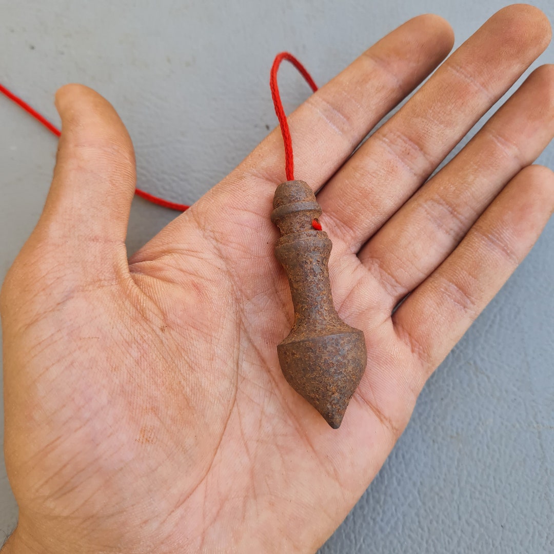 Rare Antique Mini Vintage Iron Plumb Bob Leveling Measuring Carpenter ...