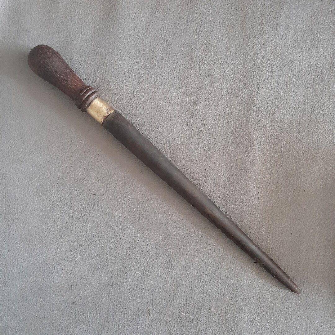 Vintage Iron Marlin Spike Rope Splicing Draw Bore Sailmaker Pricker ...