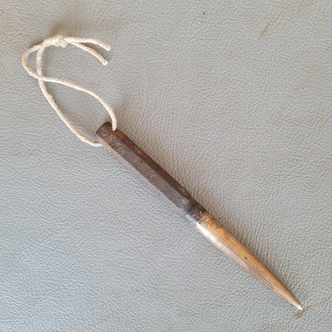Vintage Brass Marlin Spike Rope Splicing Draw Bore Sailmaker Pricker ...